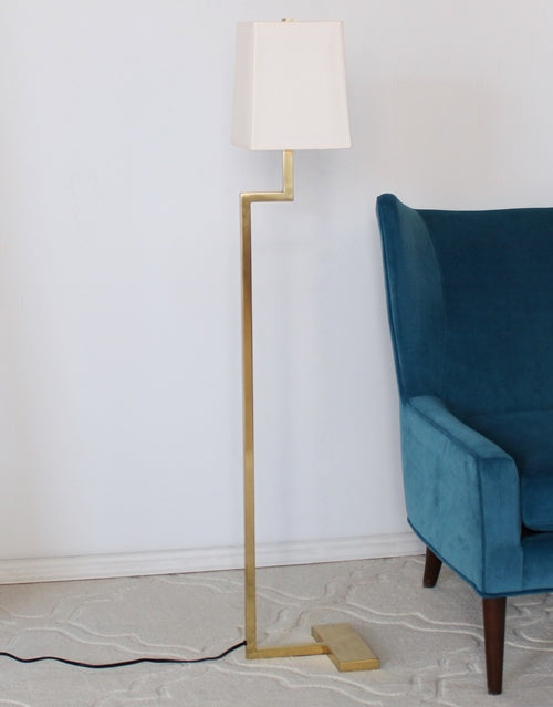 Brass Right Angles Floor Lamp — Bridge NY Clearance